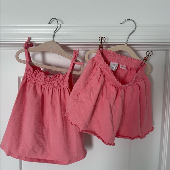 Zara | Matching Sets | Zara Kids Pink Top And Shorts Matching Set ...